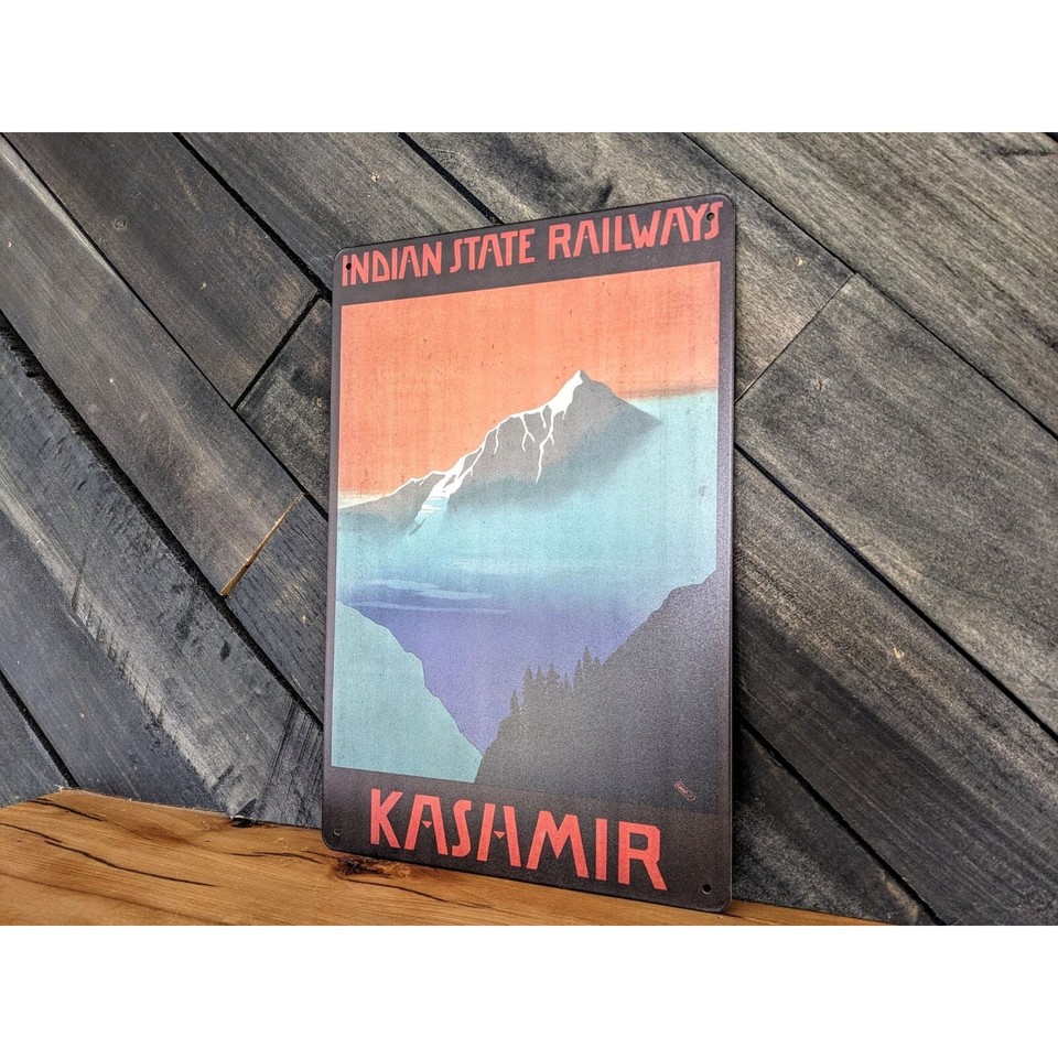 Indian State Railways - Kashmir Sign | eBay