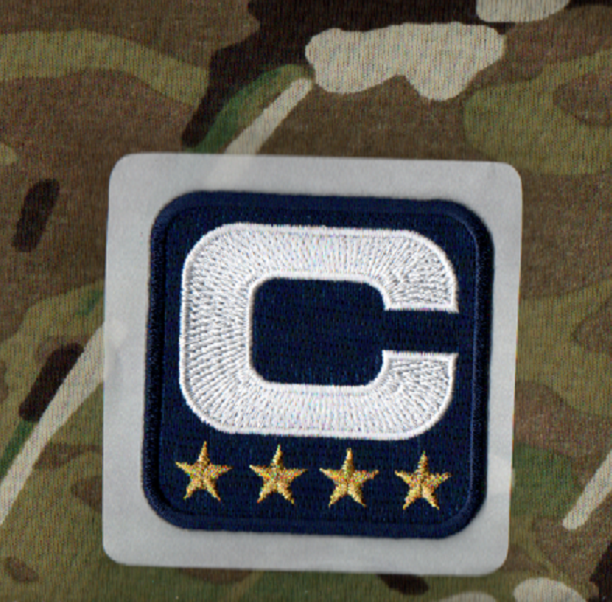 GENERIC CAPTAIN'S JERSEY 4-GOLD-⭐⭐⭐⭐STAR CAPTAINS NAVY BLUE Stick-on C ...