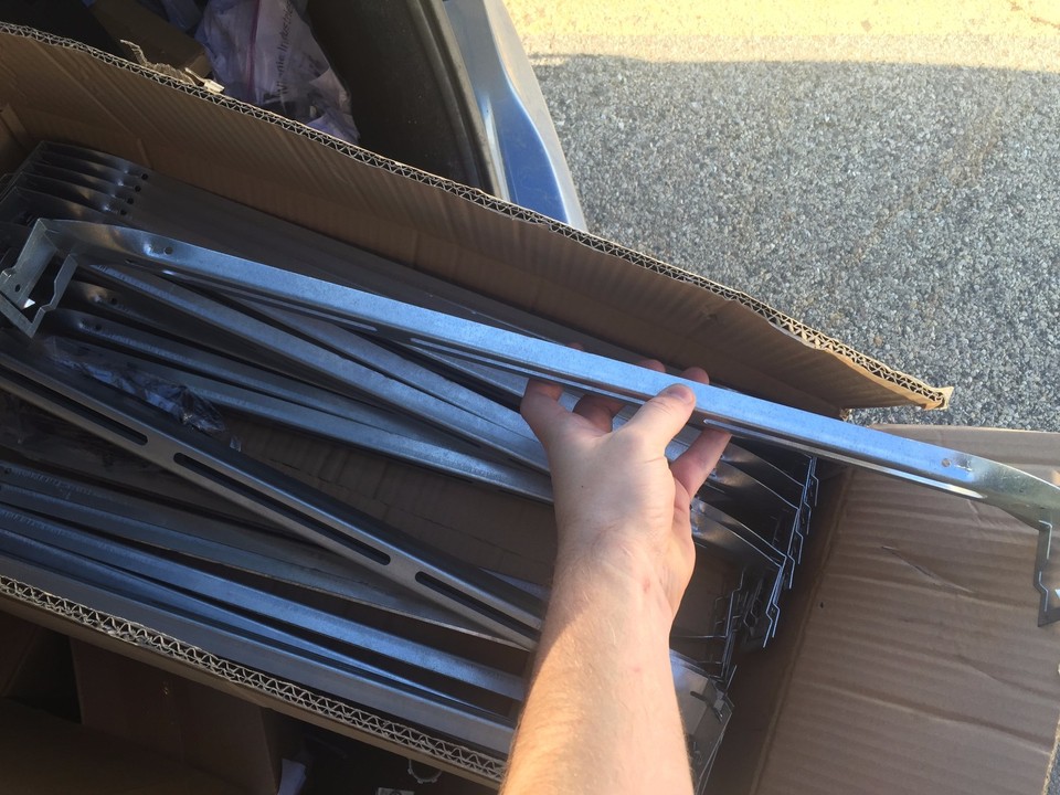 512HD, BA50 24″ Heavy-Duty Ceiling Grid T-Bar Bracket, QTY 100 | eBay