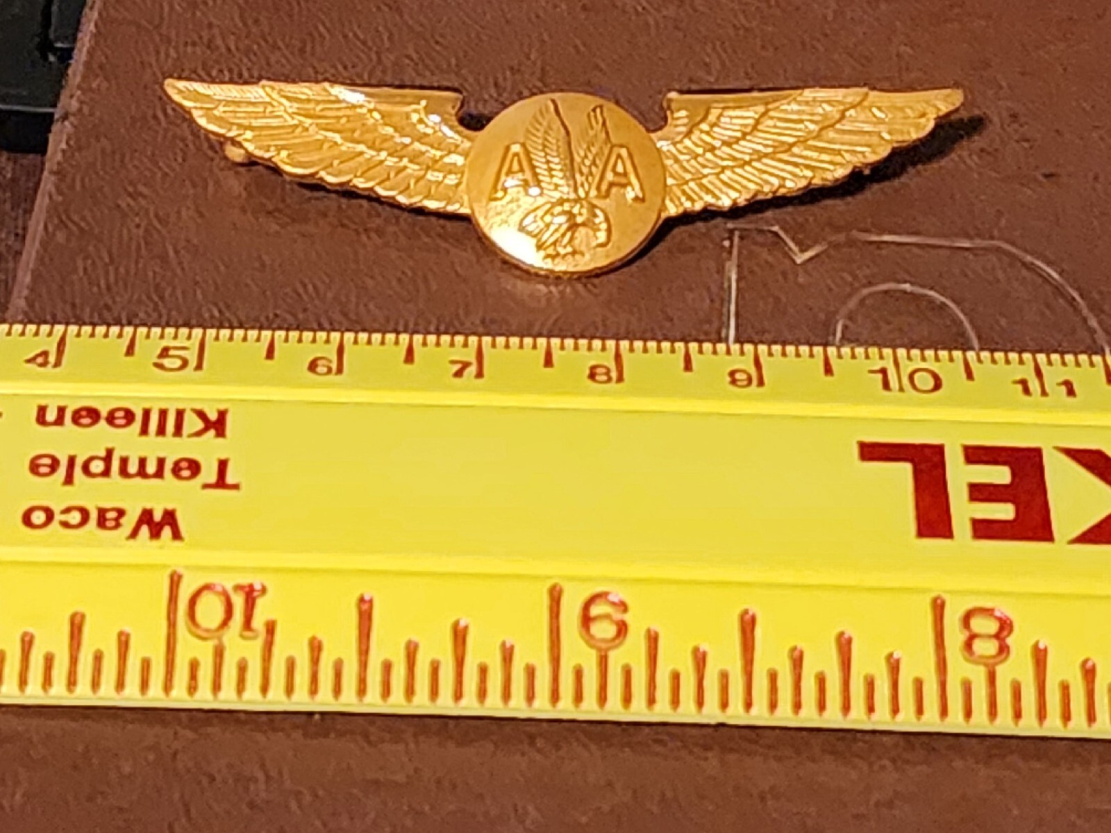 Gold Toned American Airlines Wings. AA Flight Crew Uniform Pin | eBay