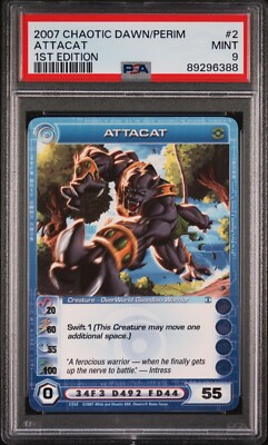 PSA 9 ATTACAT - Max Energy - First Edition - Common Chaotic Card | eBay