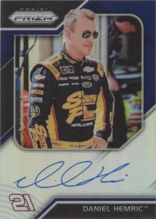 2018 Panini Prizm - Driver Signatures Daniel Hemric #DS-DH Blue Prizm ...