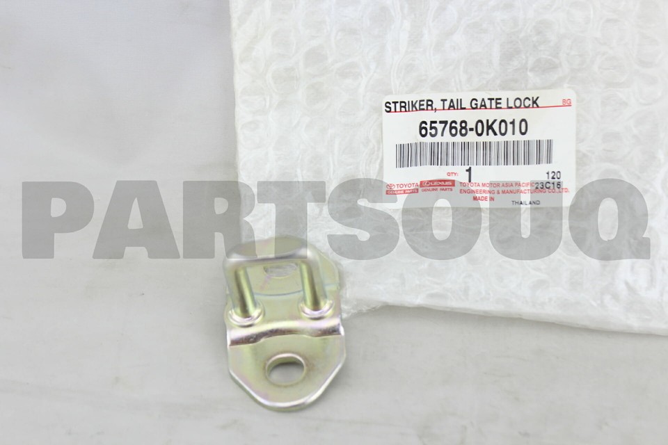657680K010 Genuine Toyota STRIKER, TAIL GATE LOCK 65768-0K010 | eBay