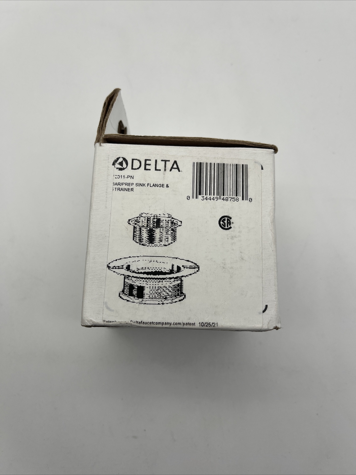 Delta 2-7/8" Basket Strainer for Bar or Preparation Sinks 72011-PN | eBay