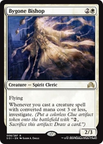 BYGONE BISHOP Shadows over Innistrad MTG White Creature — Spirit Cleric ...