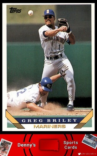 1993 Topps #14 Greg Briley Seattle Mariners Baseball Card | eBay