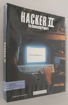 SEALED Hacker II Doomsday Papers by Activision for Apple IIgs 3.5 inch ...