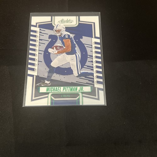 Michael Pittman Jr. 2023 Absolute Green Foil #81 & Silver Foil #81 ...