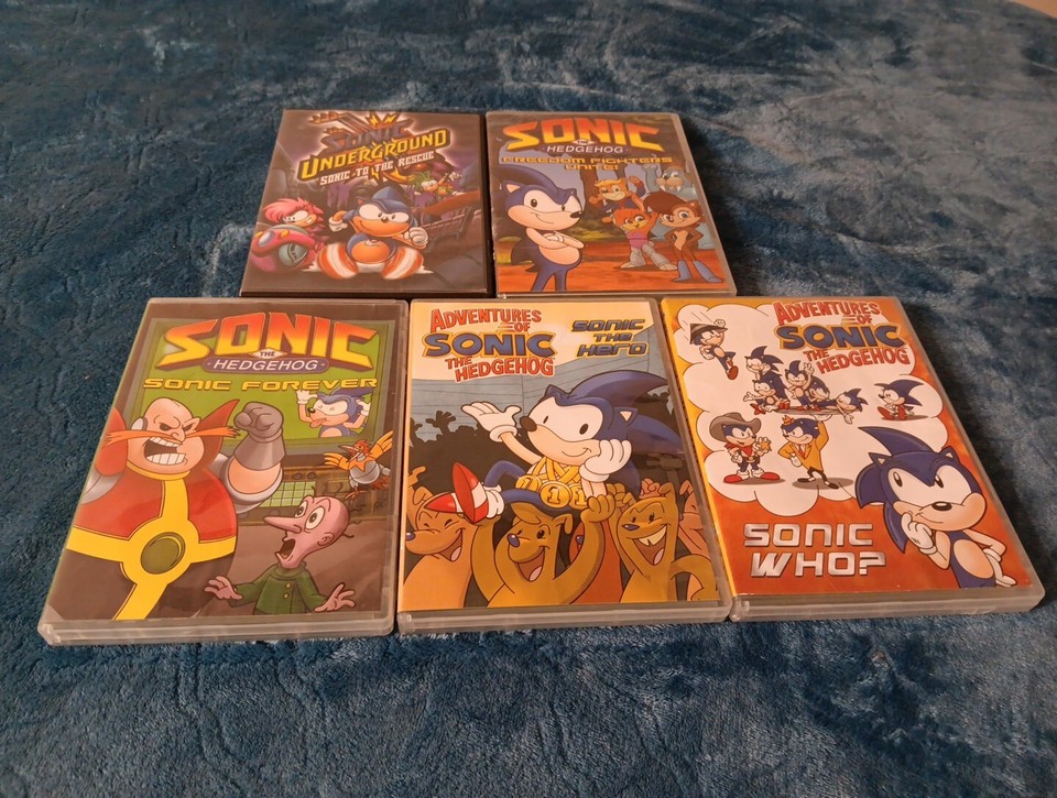 Sonic The Hedgehog DVD Lot 5 Total 843501001257| eBay