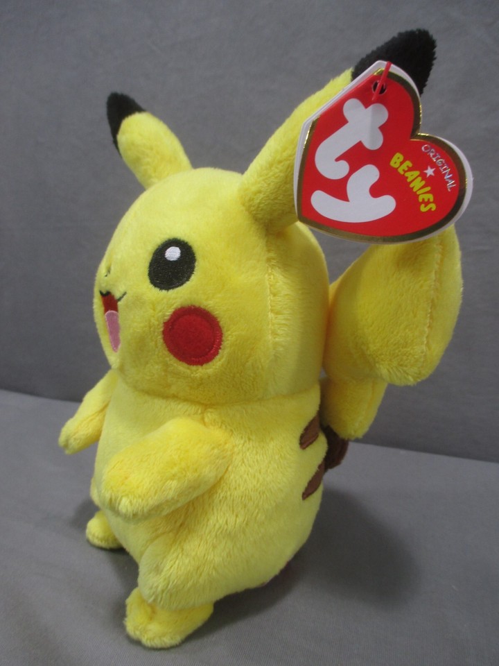 Pokemon PIKACHU 6" Plush Original TY Beanies 2012 w/ Tag Beanie Baby | eBay
