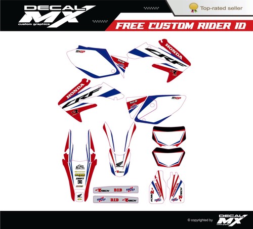 FITS HONDA CRF250X (2004 to 2017) crf 250x Graphic kit decals stickers ...