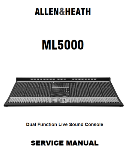 ALLEN & HEATH ML5000 Schematic Diagram Service Manual Circuit Diagram ...