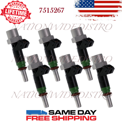 6x OEM Siemens Fuel Injectors for 2003-2006 BMW 325i 325Ci 2.5L I6 ...