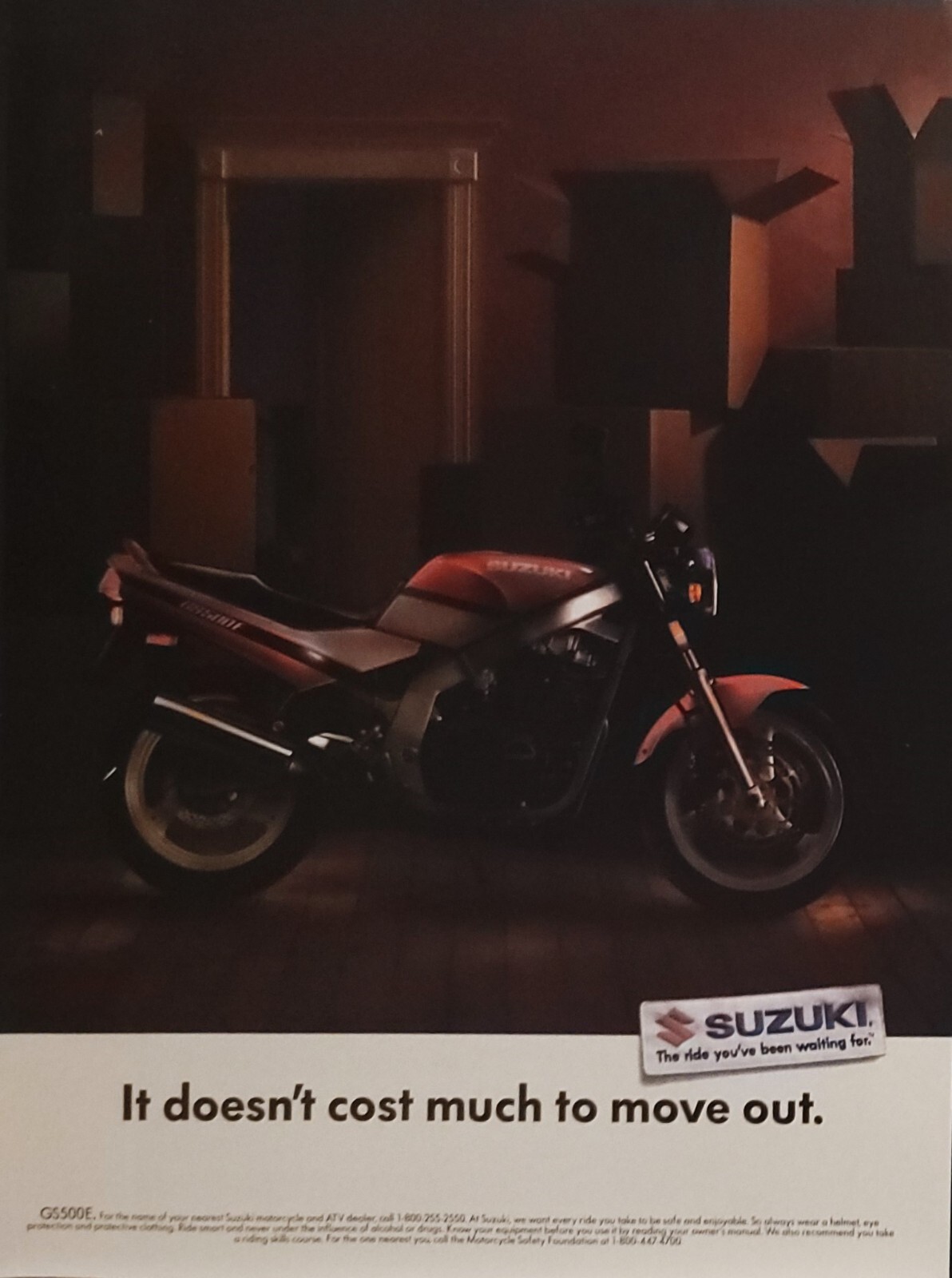 1989 Suzuki GS500E Motorcycle Print Ad | eBay