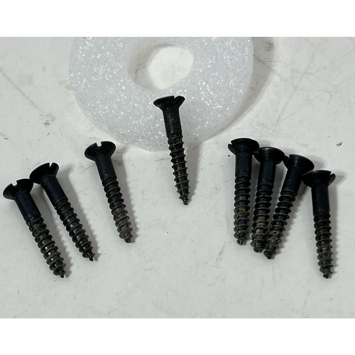 Set 8 Singer OEM Sewing Machine Treadle Drawer Slotted Screws to Wooden ...