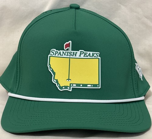 Spanish Peaks Snapback Hat - NEW - Green Masters Montana Golf | eBay