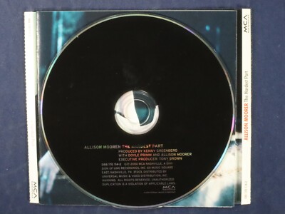 The Hardest Part by Allison Moorer {CD Caseless No Tracking} 8817011424 ...