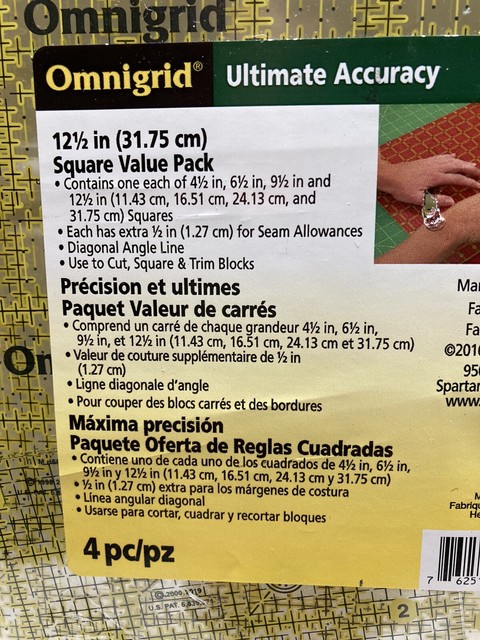 Omnigrid Ultimate Accuracy Ruler Value Set 4pcs for sale online | eBay