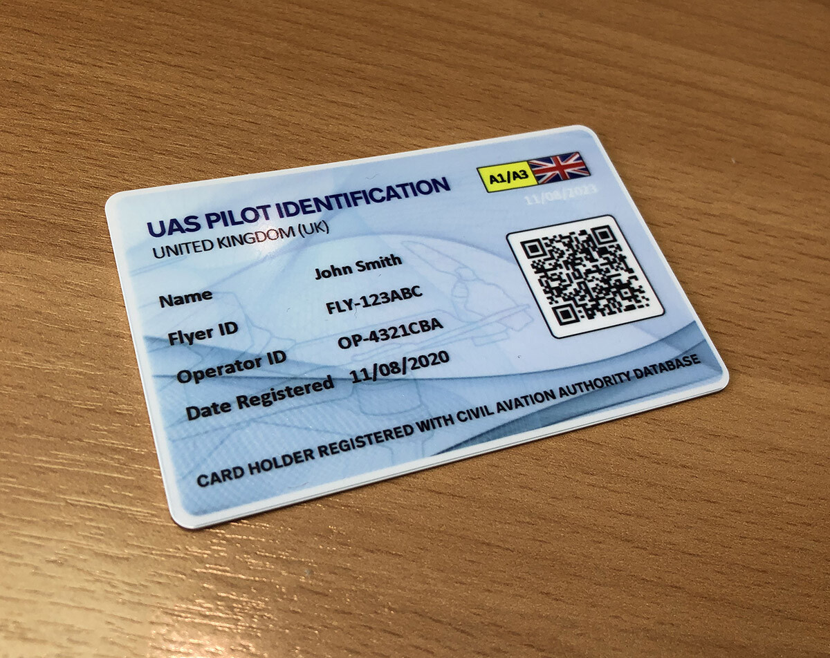 Drone Card - UAV Operator ID Card - Flyer | Grelly UK