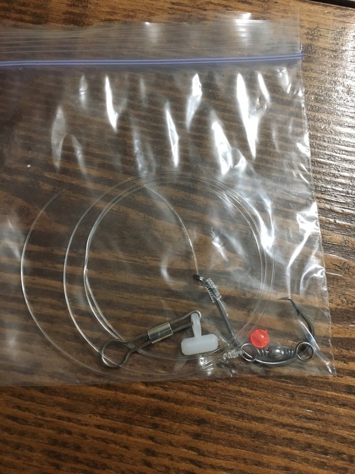 (5) Fish Finder Rigs Surf Fishing Rigs Drum Shark Catfish Striped Bass ...