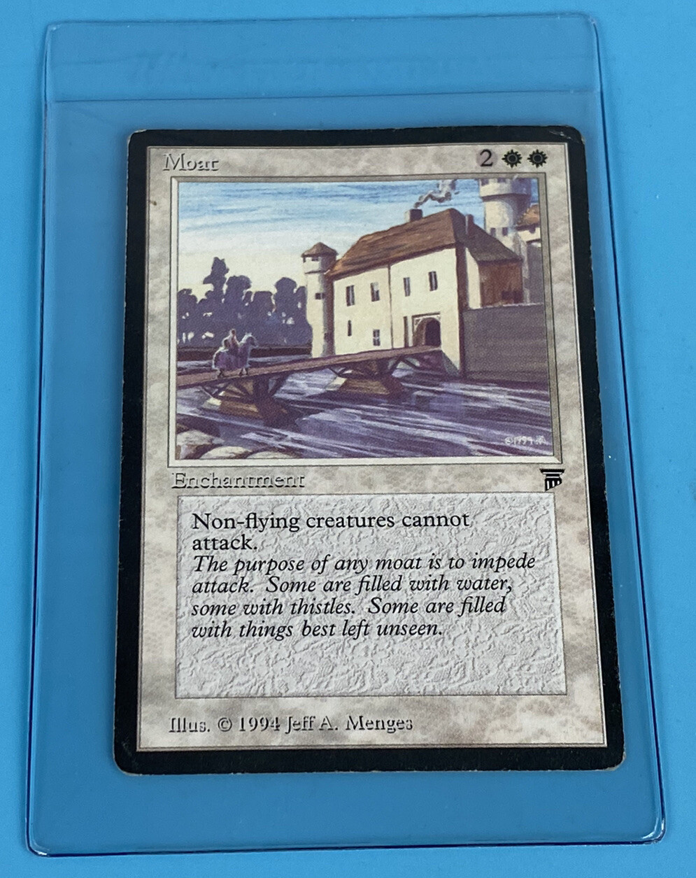 MTG Magic The Gathering Moat Legends English HP Heavy Play G Good White ...