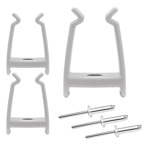 Pontoon Top Bimini Clips Parts for Boat Bimini Tops Support Poles 3 pcs ...