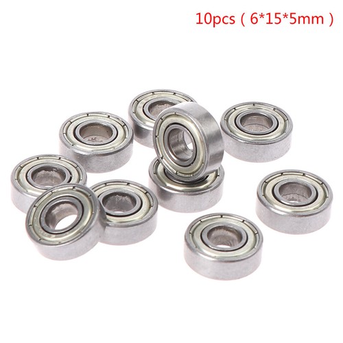 10pcs deep groove spherical carbon steel miniature bearings 696ZZ ...