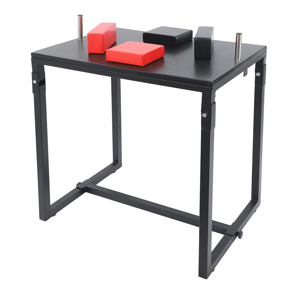 Foldable Arm Wrestling Table, w/ 2*Elbow+2*Forearm Pads, Bar Game Table ...