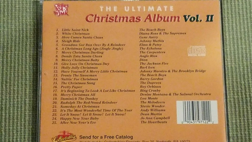 THE ULTIMATE CHRISTMAS VOLUME II (25 TRACK CD) FREE SHIPPING ...