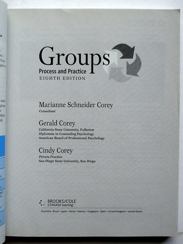 Groups: Process and Practice, 8th Edition (Instructor's), Marianne Corey | eBay