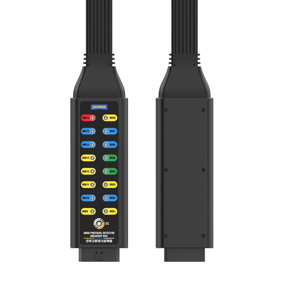 OBD2 Breakout Box OBDII Protocol Detector Car CAN Test Box Diagnosis ...