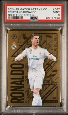 Topps Match Attax 2024-25 Cristiano Ronaldo Gold Edge Edition Legend ...