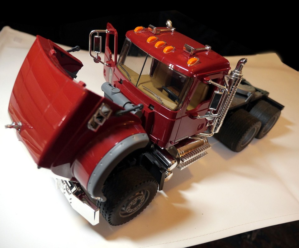 Bruder Mack Tandem Axle Tractor With Lowboy Flatbed Trailer | eBay