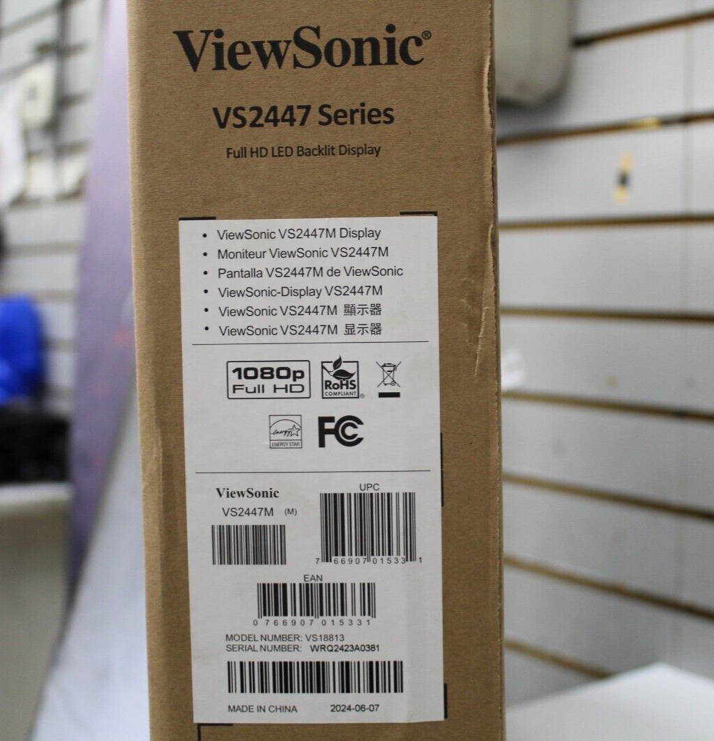 ViewSonic Gaming FreeSync VS2447M 24" FHD Monitor for sale online | eBay