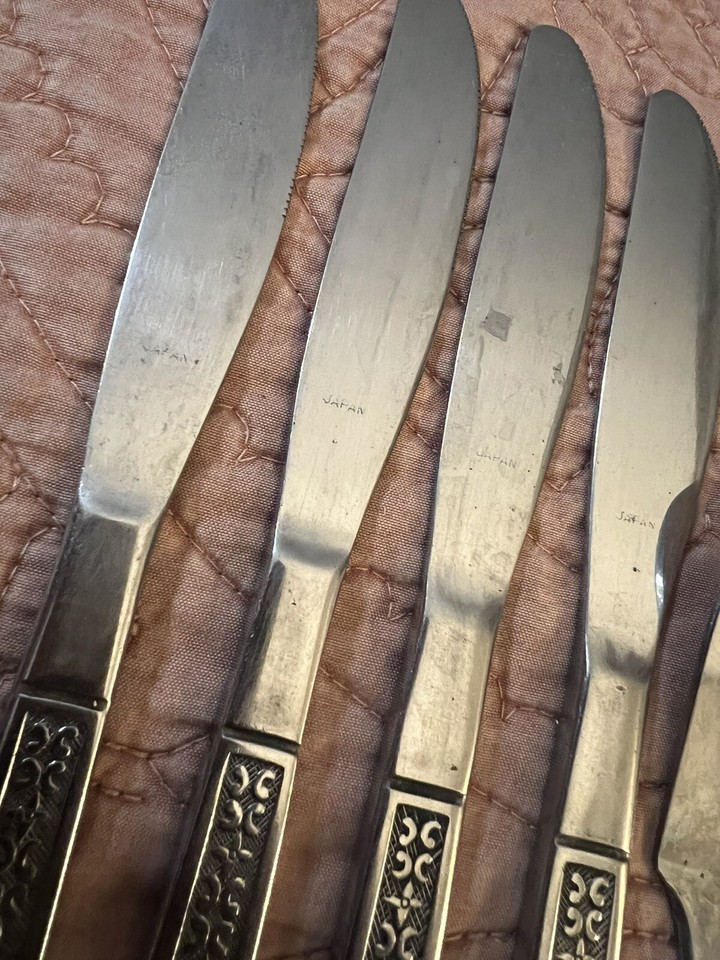 INTERPUR Stainless Steel FLORENZ Four Petal Pattern Knife ~Japan | eBay