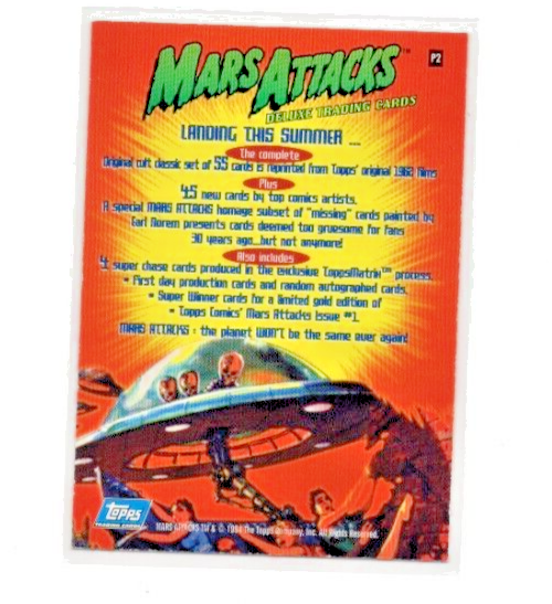1994 Topps Mars Attacks Promo #P2 Martian Poking Eye NM+ | eBay