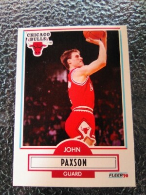 1990 # 28 John Paxson Chicago Bulls Card By Fleer In Mint Condition | eBay