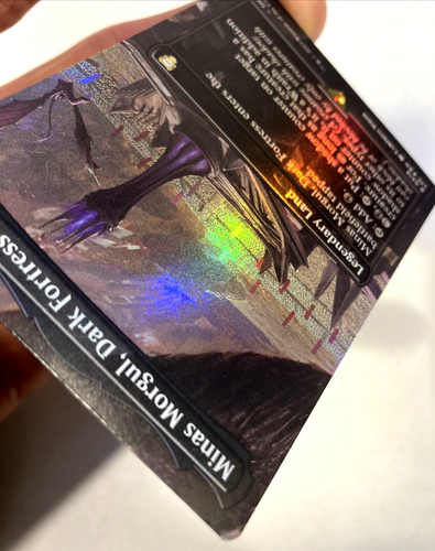 MTG Minas Morgul, Dark Fortress *BORDERLESS FOIL* The Lord of the Rings ...
