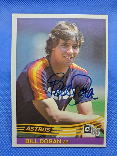 1984 Donruss BILL DORAN Autograph HOUSTON ASTROS Baseball card auto | eBay