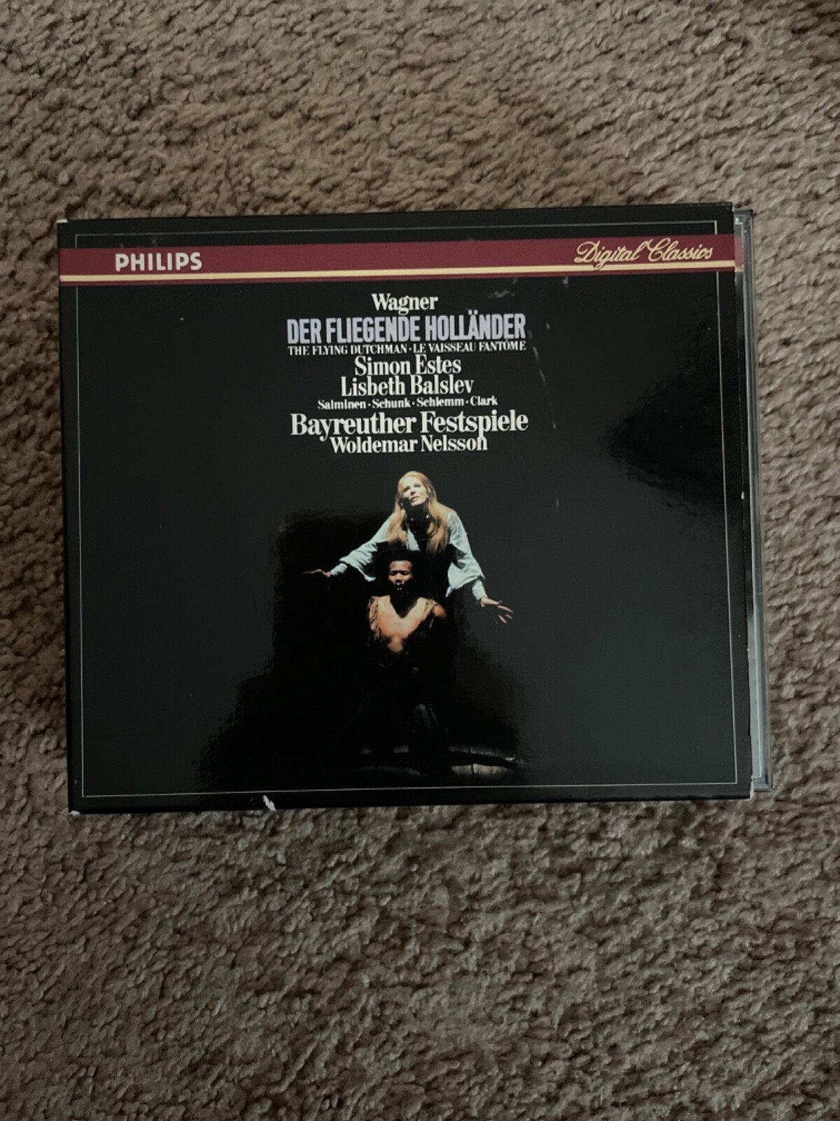 WAGNER Der Fliegende Hollander BAYREUTH 1986 - PHILIPS 2CD SOLID SILVER ...