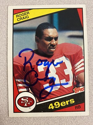 Roger Craig signed San Francisco 49ers card 1984 Topps ROOKIE | eBay
