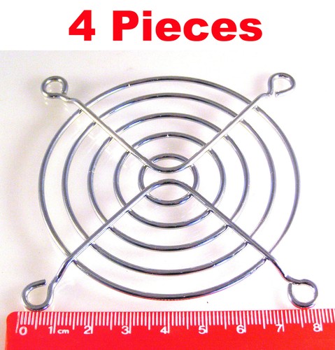 Cooling Fan Guard 80x80mm Chromed Steel 4 Pieces OL0371 | eBay UK