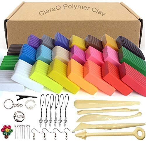 Polymer Clay 24 Colors Oven Bake Clay Safe And Nontoxic DIY Modeling ...