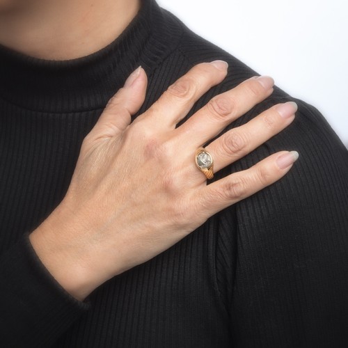 Vintage Bulgari Ancient Coin Ring Monete 18k Yellow Gold Jewelry Sz 5. ...