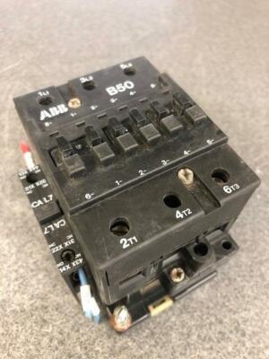 ABB B50 B50C-* NEMA Size 2 Contactor w/ CAL7-11 Auxiliary | eBay