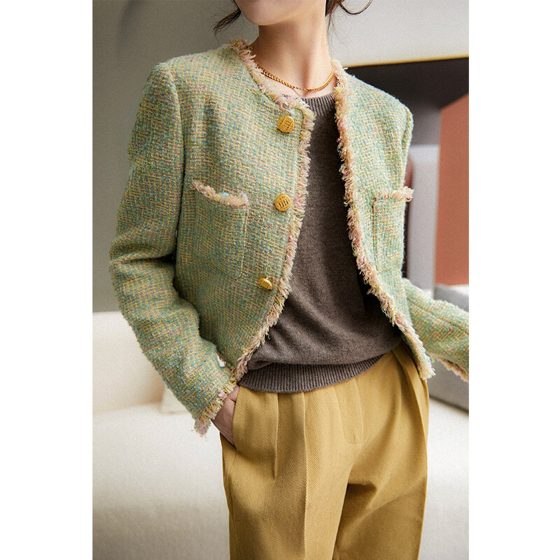 Women Autumn Fashion Short Coat Top Chic Long Sleeve Button Jacket | eBay