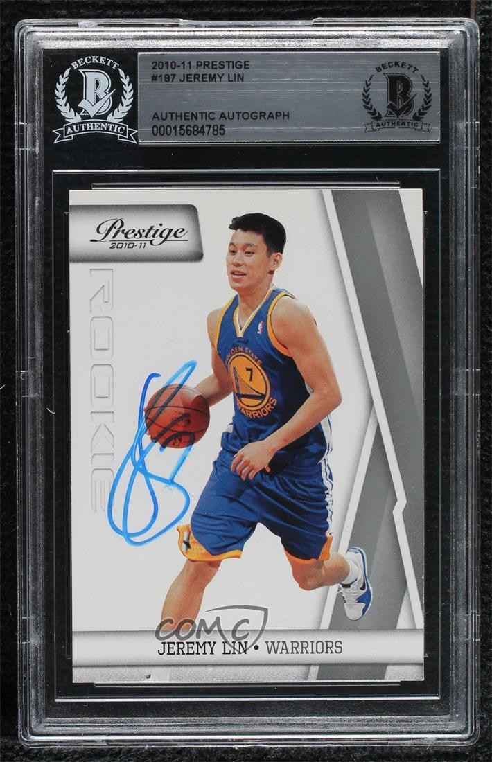 BAS 2010-11 Prestige Rookie Jeremy Lin #187 BGS Authentic Auto Rookie ...