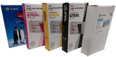 LD/G&G Ink Cartridges Epson 5-Pk NEW T676XL120 T676XL220 T676XL320 ...