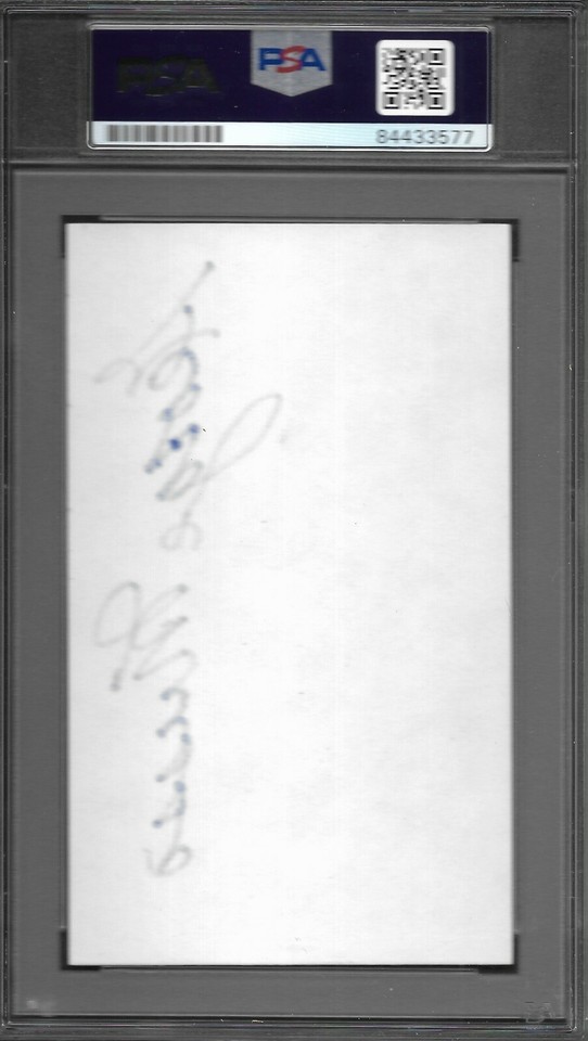 George Musso BEARS SIGNED AUTOGRAPH 3x5 INDEX CARD PSA / DNA AUTHENTIC ...