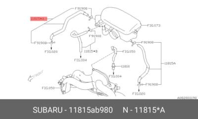 Genuine OE Hose Assembly-Pcv 11815AB980 for Subaru 11815-AB980 | eBay